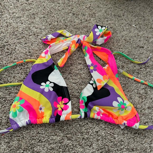 Swim | Colorful Floral Bikini Top | Poshmark